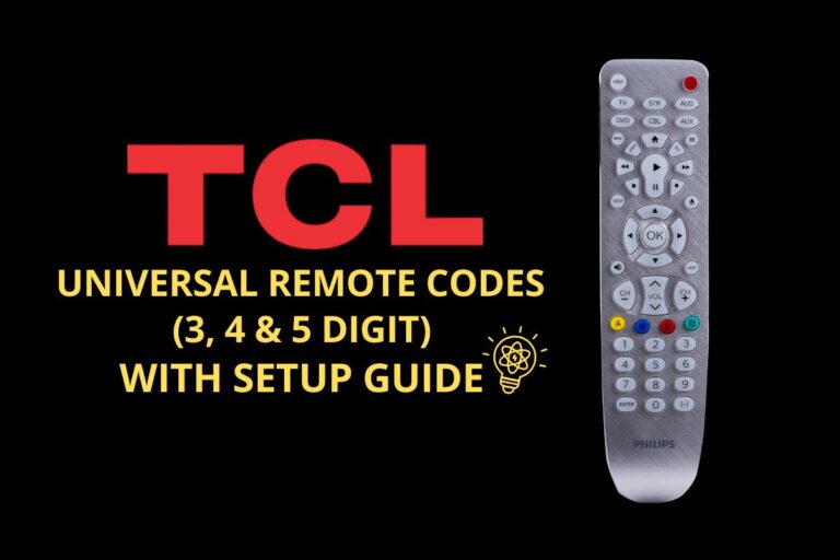 TCL Universal Remote Codes: 3, 4 & 5-Digit Programing Guide